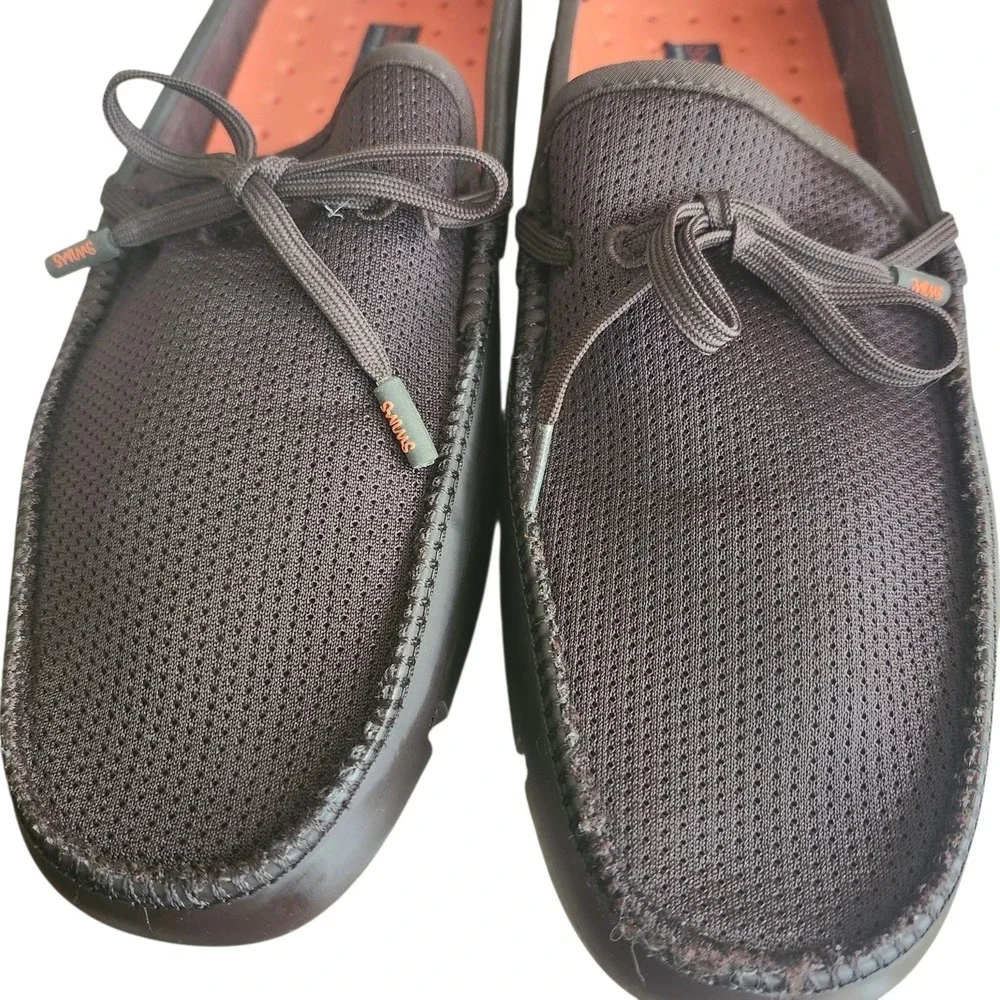 Swims | Shoes | Swims Braided Lace Loafer Mens 9 Brown Water Resistant ...